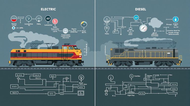Electric Vs Diesel Locomotives: Energy Efficiency Face-Off