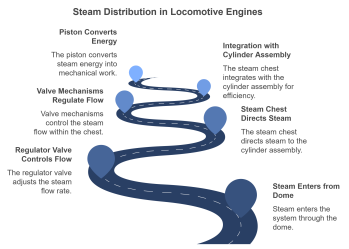 How Piston Valves Regulate Steam Flow in Locomotive Engines