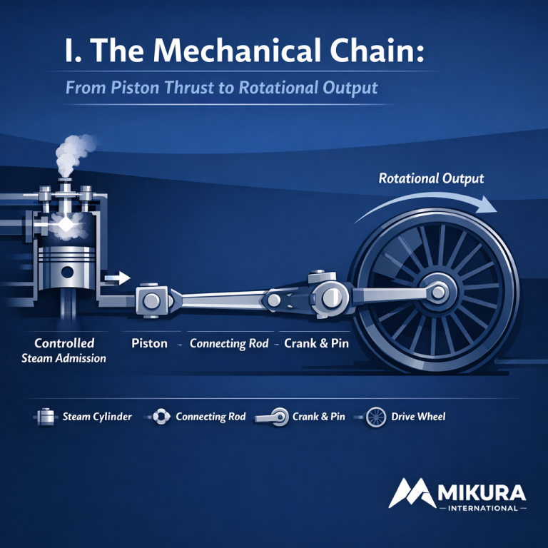 How Rods in Locomotive Engines Convert Reciprocating Motion to Rotation